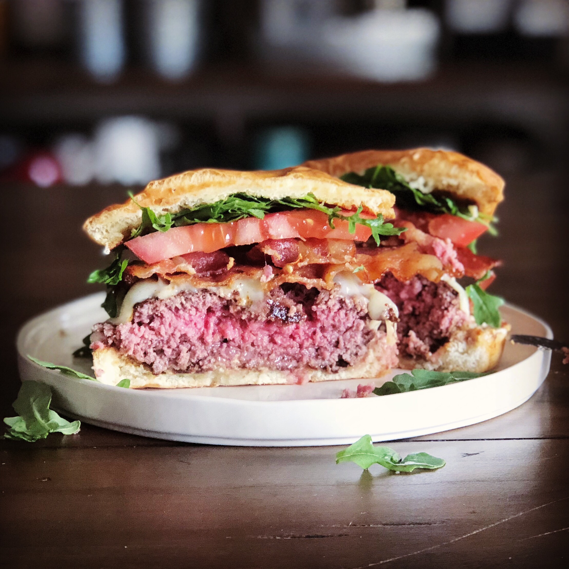 Kobe Beef Arugula Burger – Food Snob