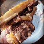 Leftover Filet Mignon Turned Cheese Steak Sandwich – Food Snob